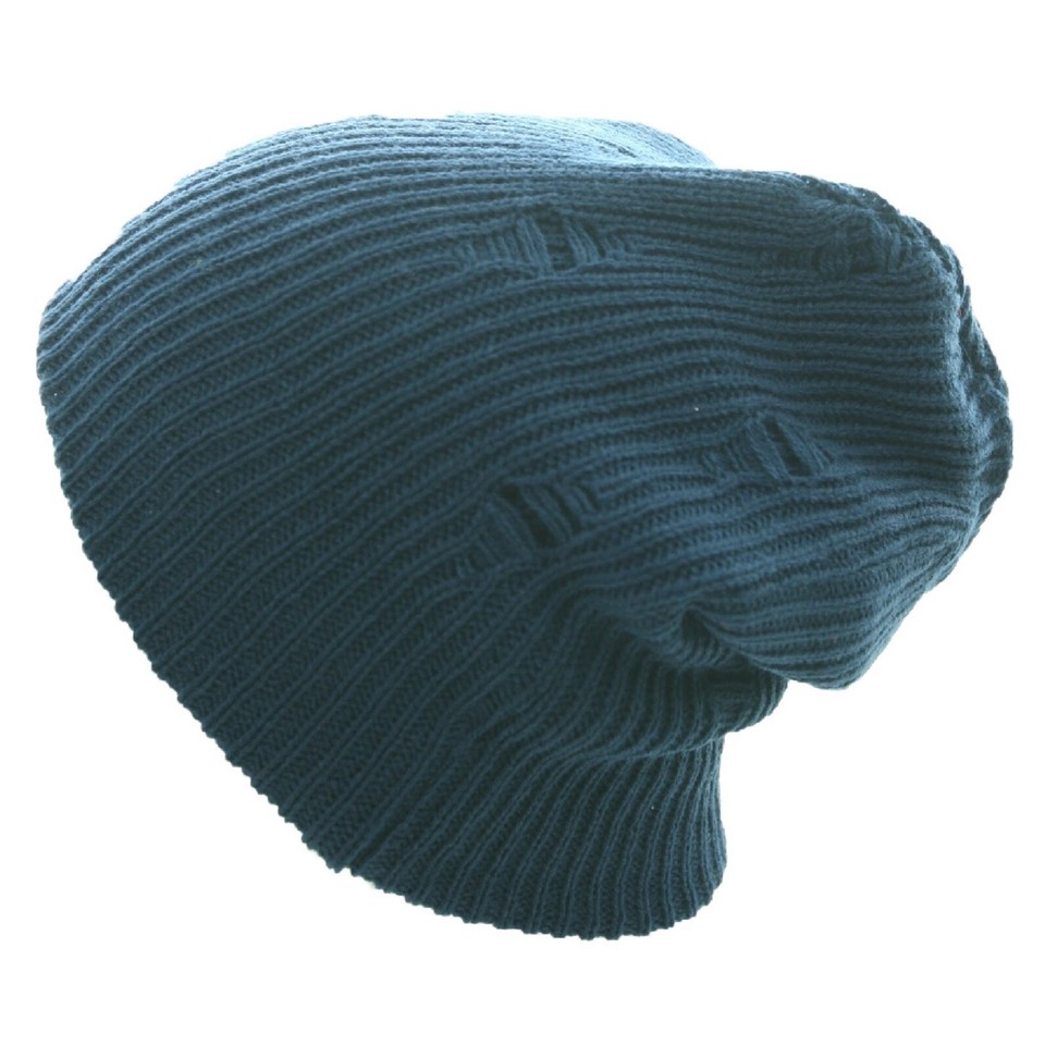 Men Women Crochet Knit Oversize Baggy Beanie Cap Slouch Distress ...