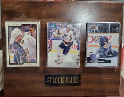 St. Louis Blues Hockey Card Plaque - Tony Twist, David Roberts & Curtis ...