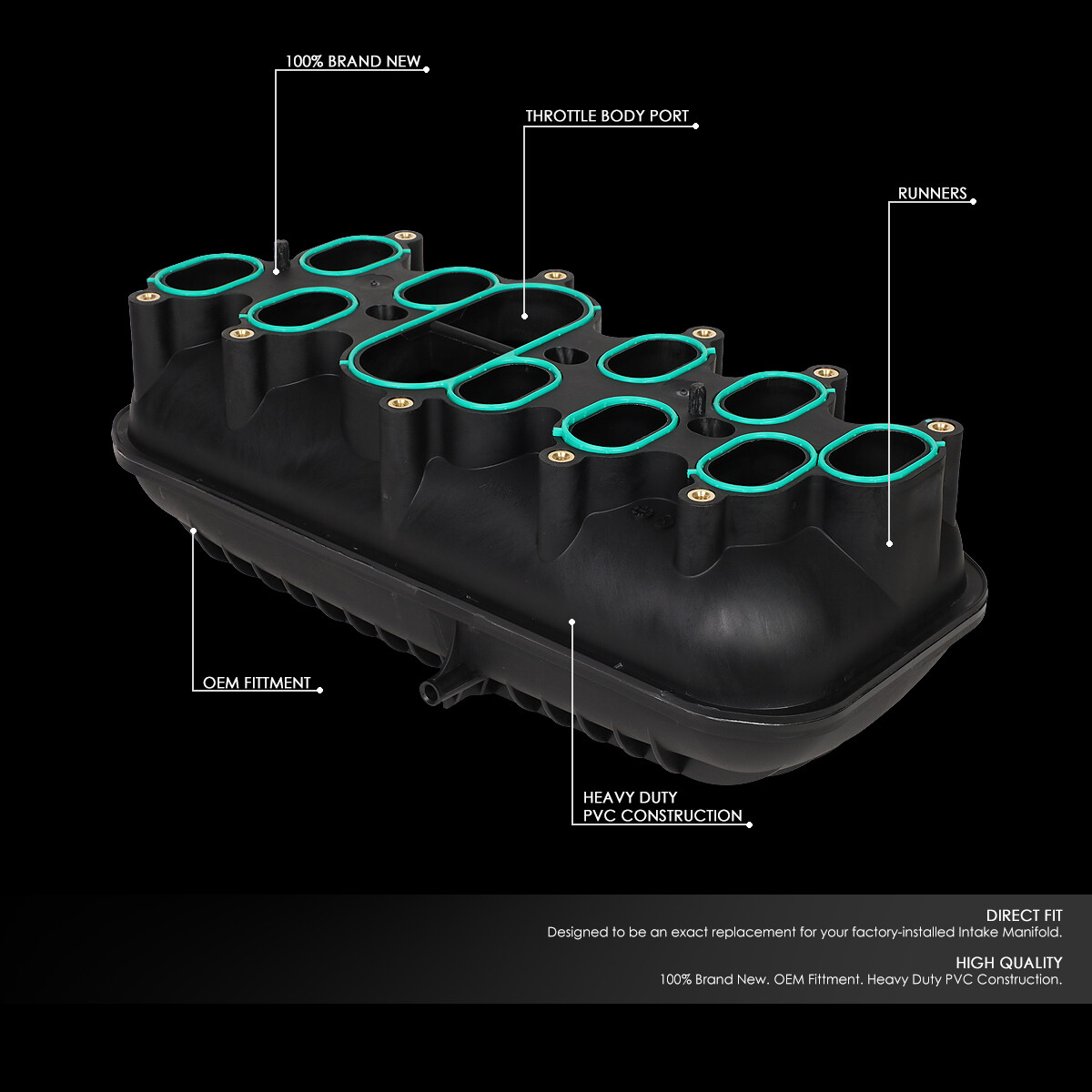 ENGINE INTAKE MANIFOLD LOWER KIT FOR 00-18 FORD SUPER DUTY EXCURSION 6 ...