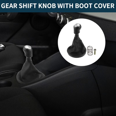 6 Speed Manual Gear Shift Knob with Cover for VW Transporter T5 T6 Faux ...