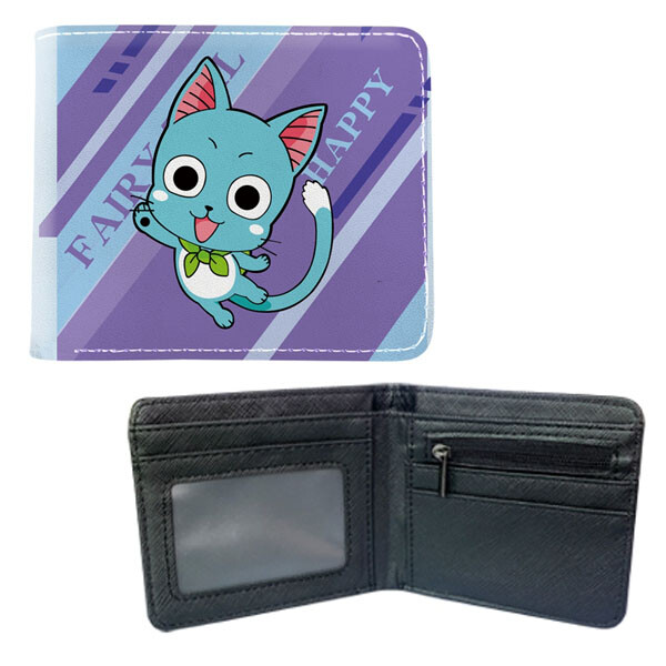 Fairy Tail - Happy Style A 4.5" Bi-Fold Wallet NEW Feari Teiru Billfold ...