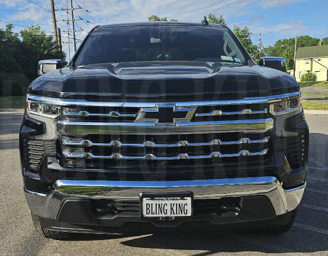 2022-2025 Chevy Silverado 1500 Chrome Grille Overlay 4pc Grill Insert ...