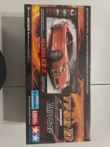 Tamiya 58648 1/10 RC TT02-D Chassis Drift Spec Car Kit Mazda RX-7 FD3S ...