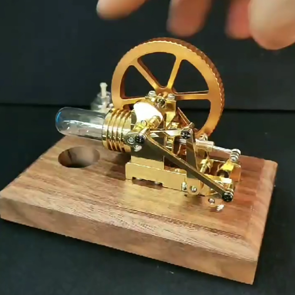 Coaxial Swing Arm Stirling Engine Model Mini Brass Science Gift Toy | eBay