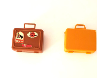 Vintage Barbie Ken Busy Hands Brown 1972 Travel Suitcase & Brown 1971 ...
