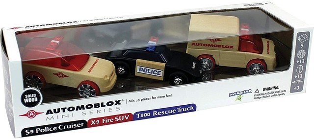 Automoblox Mini Emergency Response Line 3-pack S9 Police X9 Fire SUV ...