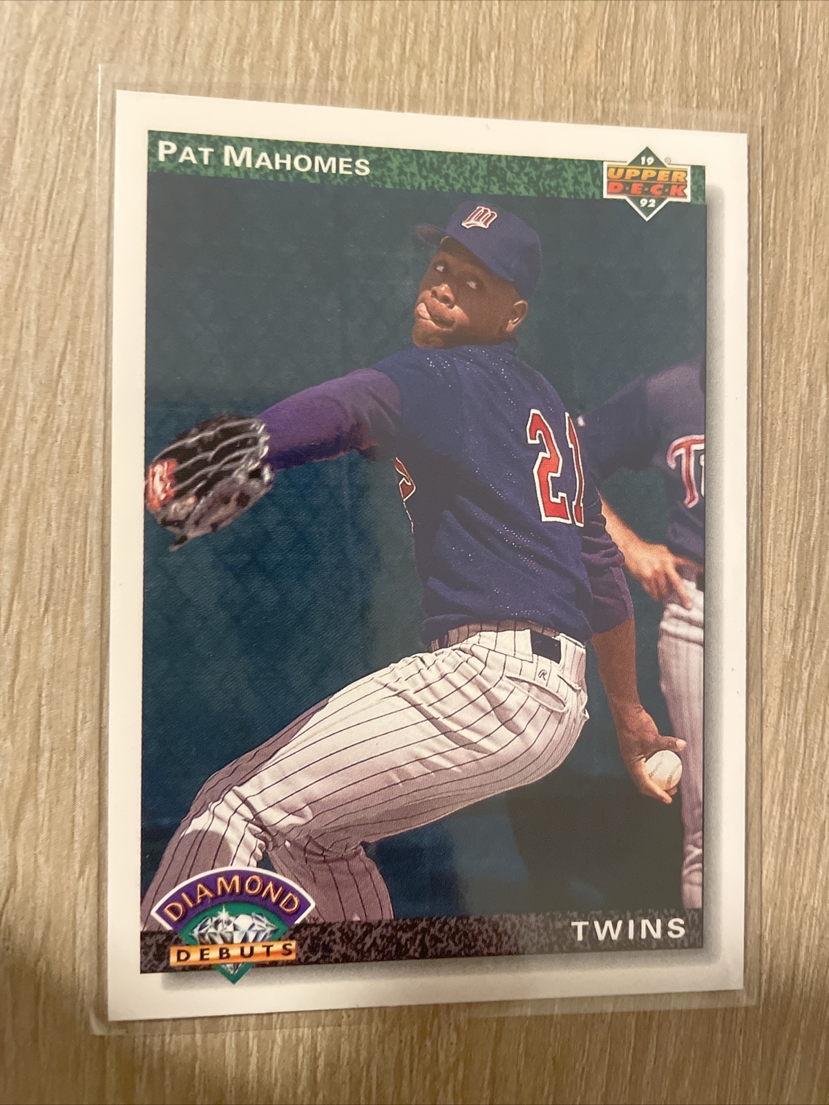 Mint 1992 Upper Deck Diamond Debuts RC Pat Mahomes #776 Minnesota Twins ...