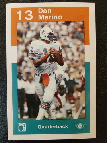 Dan Marino ROOKIE RC 1984 Police Trading Cards #123 NM/MT - MINT MIAMI ...