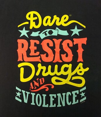 Vintage DARE To Resist Drugs and Violence T-Shirt Size M Medium | eBay