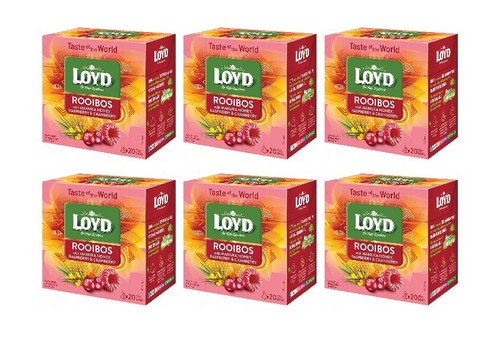 6x LOYD ROOIBOS With Manuka Honey, Raspberry & Cranberry Flavored Fruit ...