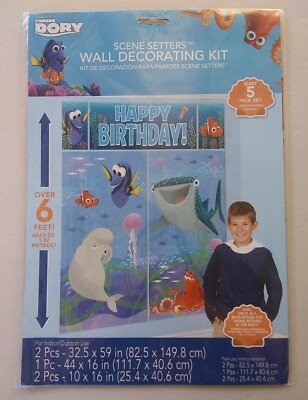 Disney Finding Dory & Nemo Wall Decoration Kit Birthday Party Scene ...