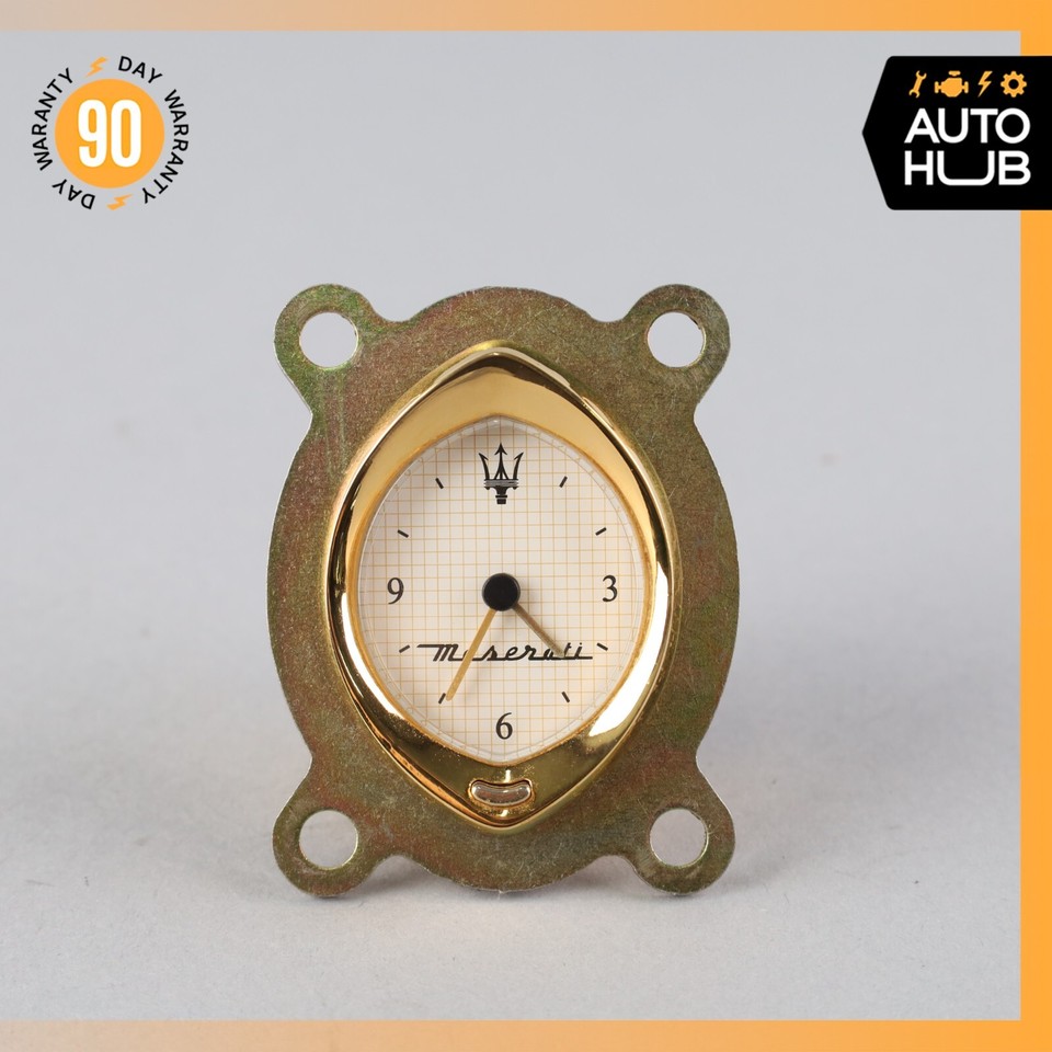00-07 Maserati M138 4200 Coupe 3200 Center Dashboard Analog Gold Clock ...