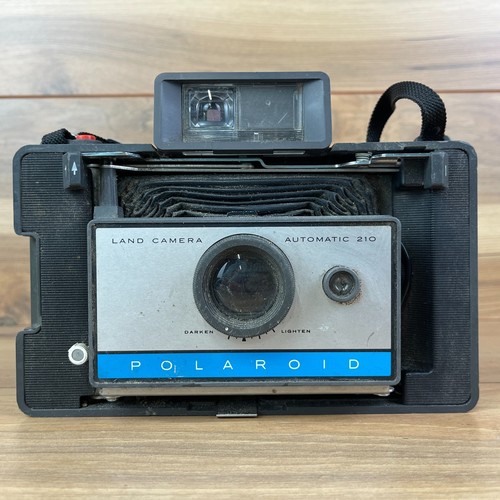 Vintage Polaroid Automatic 210 Gray Folding Instant Land Film Camera ...