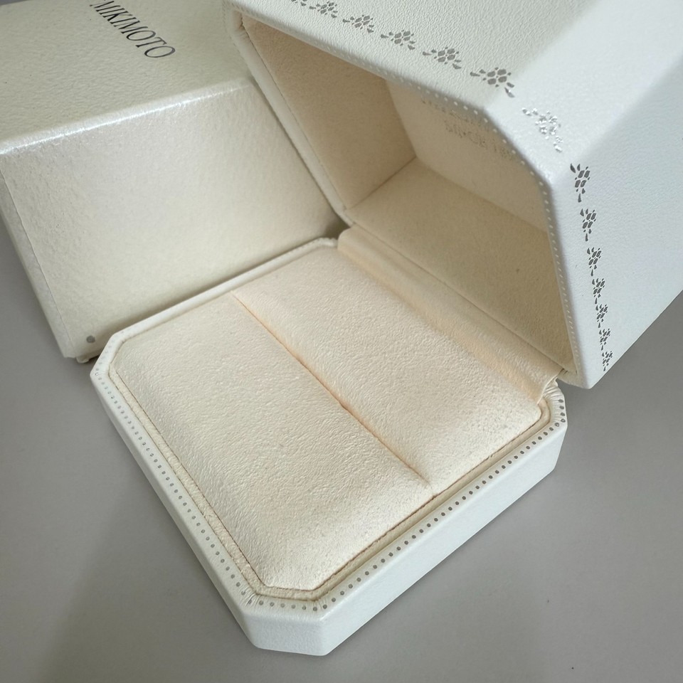 Mikimoto Pearl Jewelry Ring Case Storage White Box Outer Box Empty | eBay