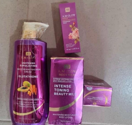 Am Glow Lotion, Shower Gel, Serum , Face Cream 4 In 1 Set | eBay
