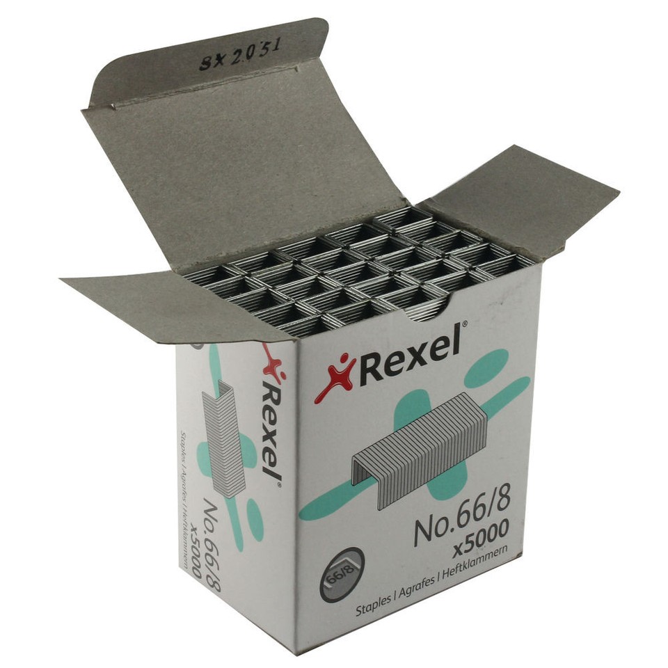 Rexel No. 66 Staples 8mm Pack of 5000 06065 5010255060655 | eBay