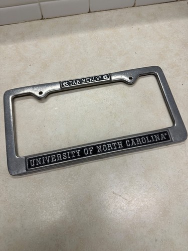 Vintage Metal UNC North Carolina TAR HEELS License Plate Frame | eBay
