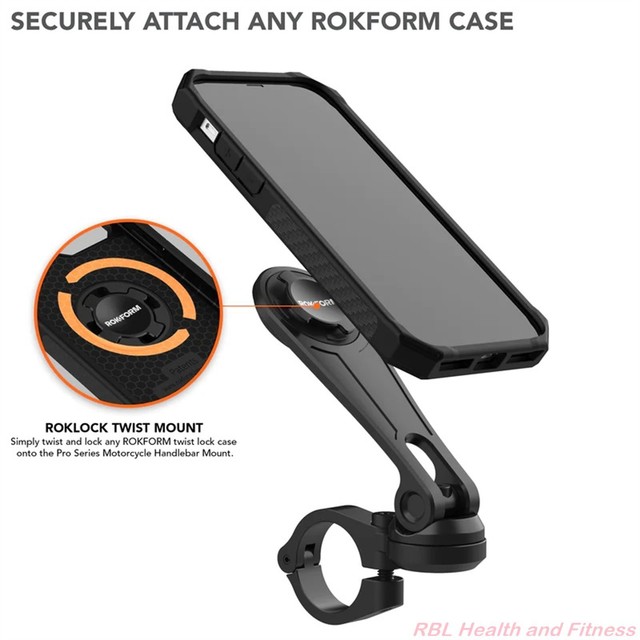 Rokform Motorcycle Handlebar Phone Mount - Black for sale online | eBay