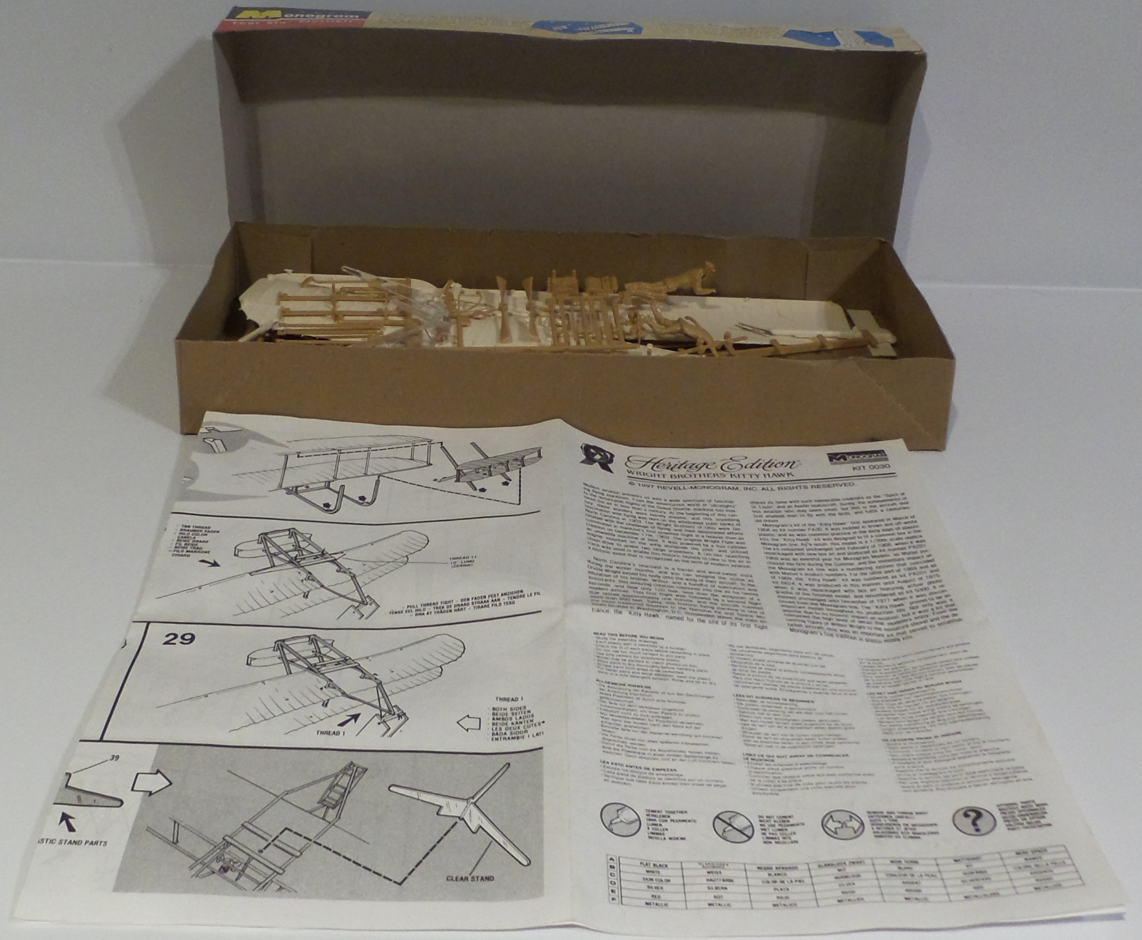 AVIATION : WRITGHT BROTHERS KITTY HAWK MODEL KIT MADE BY MONOGRAM | eBay