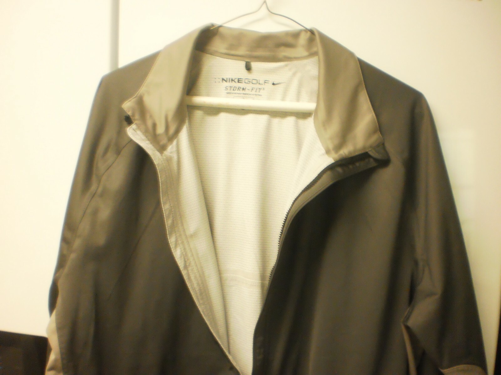 Nike Golf Rain Jacket Storm Fit Technology Full Zip 41678-015 Gray Mens ...