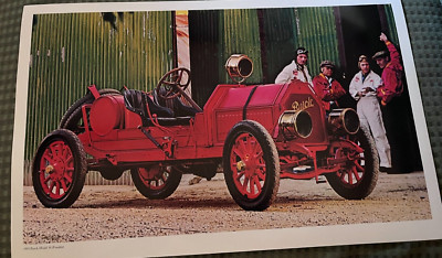 Vintage Antique 1910 Buick Model 16 Roadster 11" x 17" Color Photo ...