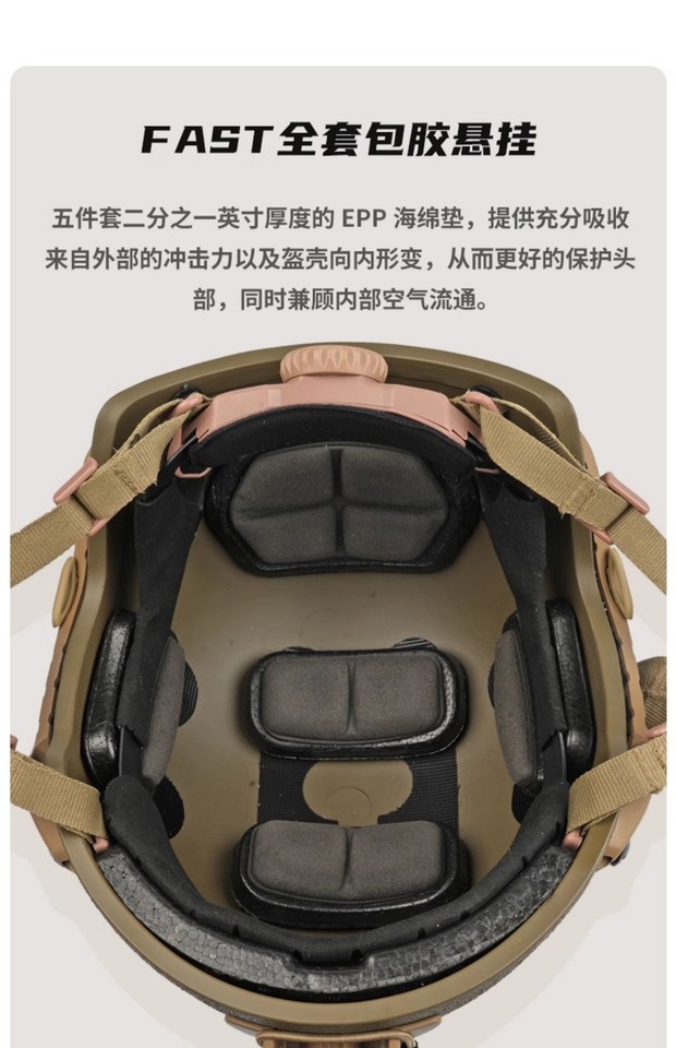 Tactical USMC Combat Helmet ECH High Cut Mich2001 Fiberglass Action ...