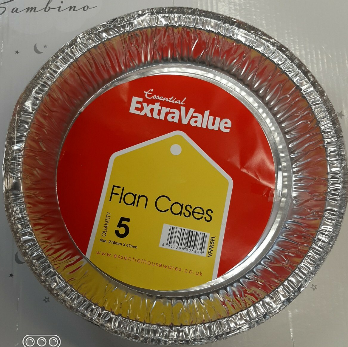 5pc Aluminium Flan Cases Containers Catering Baking Food Barbecue Party ...