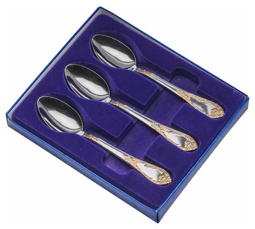 Set of 6 Stainless Steel Teaspoons in a Gift Box | eBay
