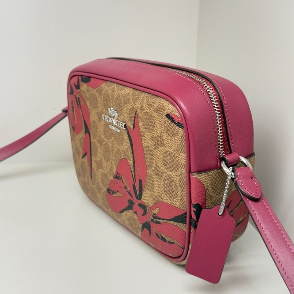 Coach Jamie Camera Bag In Signature Canvas With Bow Print CZ769 | eBay