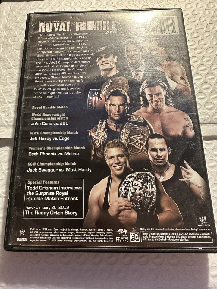 Royal Rumble 2009 (DVD, 2009) 651191947485| eBay