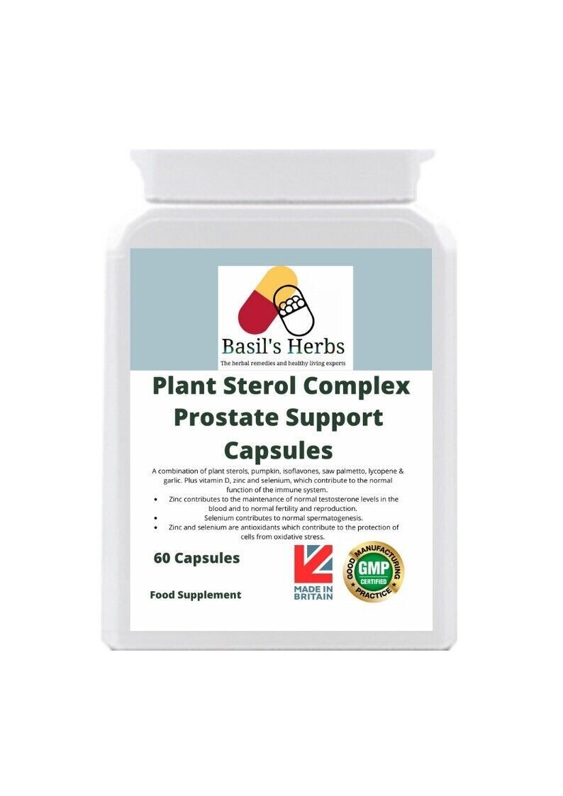 Prostate Support Plant Sterol Complex - 60 Capsules - Health Supplement ...
