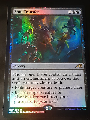 Soul Transfer FOIL , Kamigawa Neon Dynasty , Near Mint, MTG , FREE ...