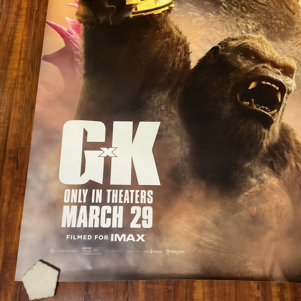 Godzilla x Kong:The New Empire 2024 Original DS Bus Stop Movie Poster ...