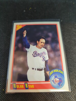 1990 Score Nolan Ryan #696 Texas Rangers '89 Highlights 5000 Strikeouts ...