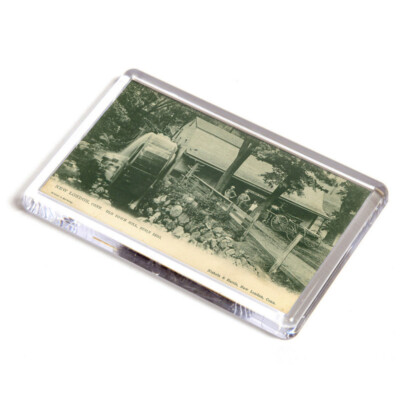 FRIDGE MAGNET - Vintage Connecticut USA - New London. Old Town Mill ...