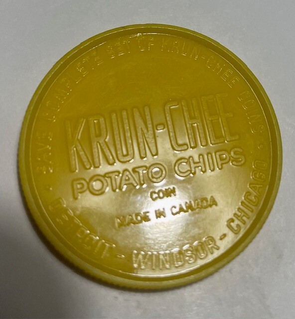 VINTAGE 1960'S KRUN-CHEE POTATO CHIPS COIN#8 BATTLE SHIPS -- FLETCHER ...