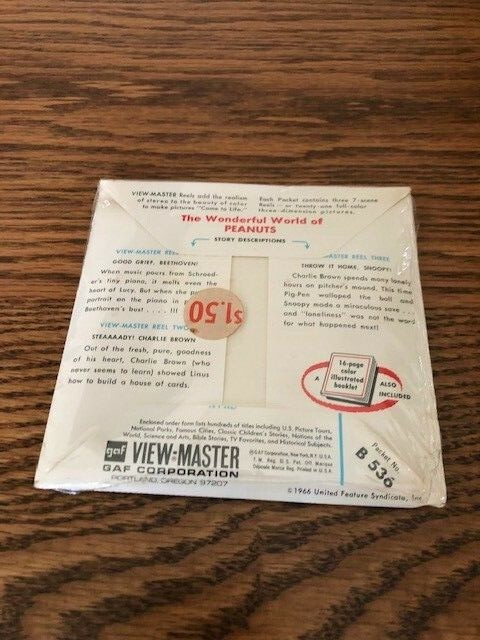 1966 Viewmaster Wonderful World of Peanuts - Original Sealed | eBay