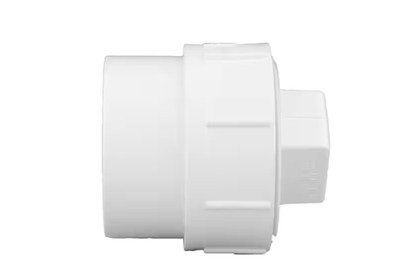 Charlotte Pipe 3 in. PVC DWV Fitting Cleanout Adapter with Cleanout ...