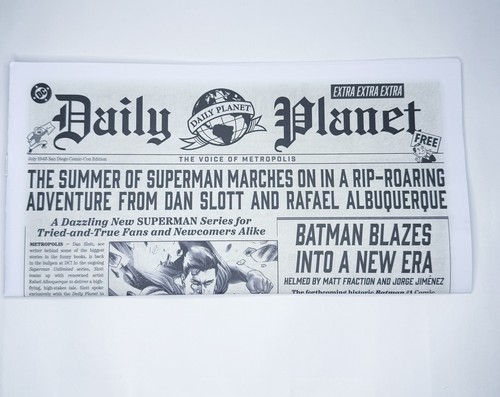 SDCC 2025 Exclusive DC Comics Booth Superman Daily Planet Newspaper | eBay