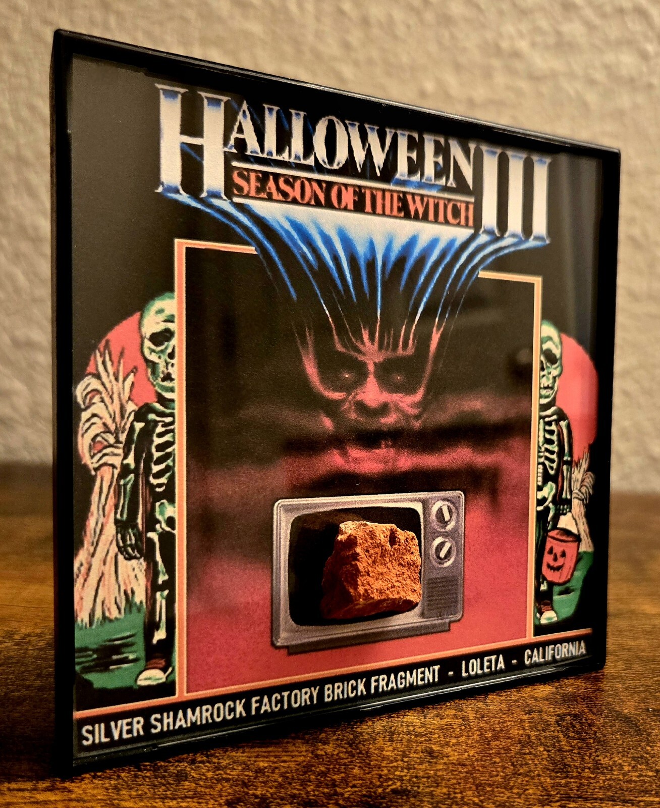 Halloween Season Of The Witch Silver Shamrock Factory Brick Framed ...