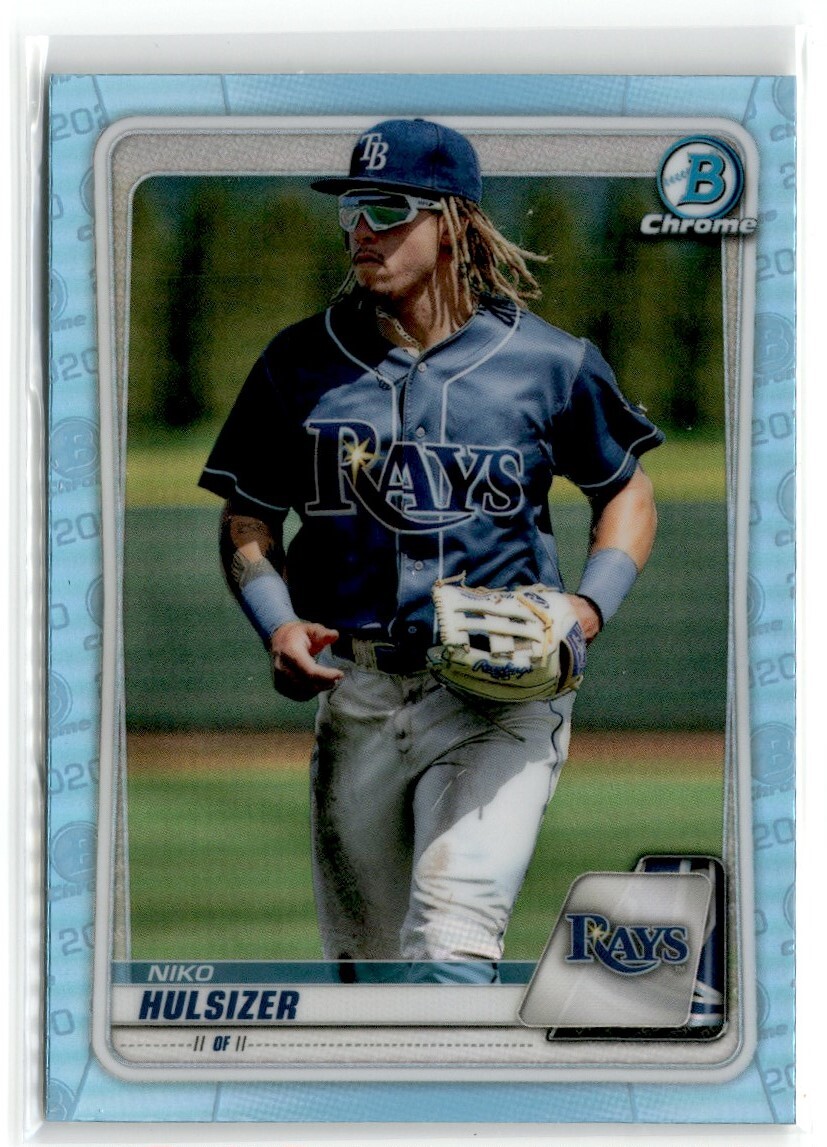 2020 Bowman Draft Chrome Sky Blue Refractor Niko Hulsizer #BD-1 Tampa ...