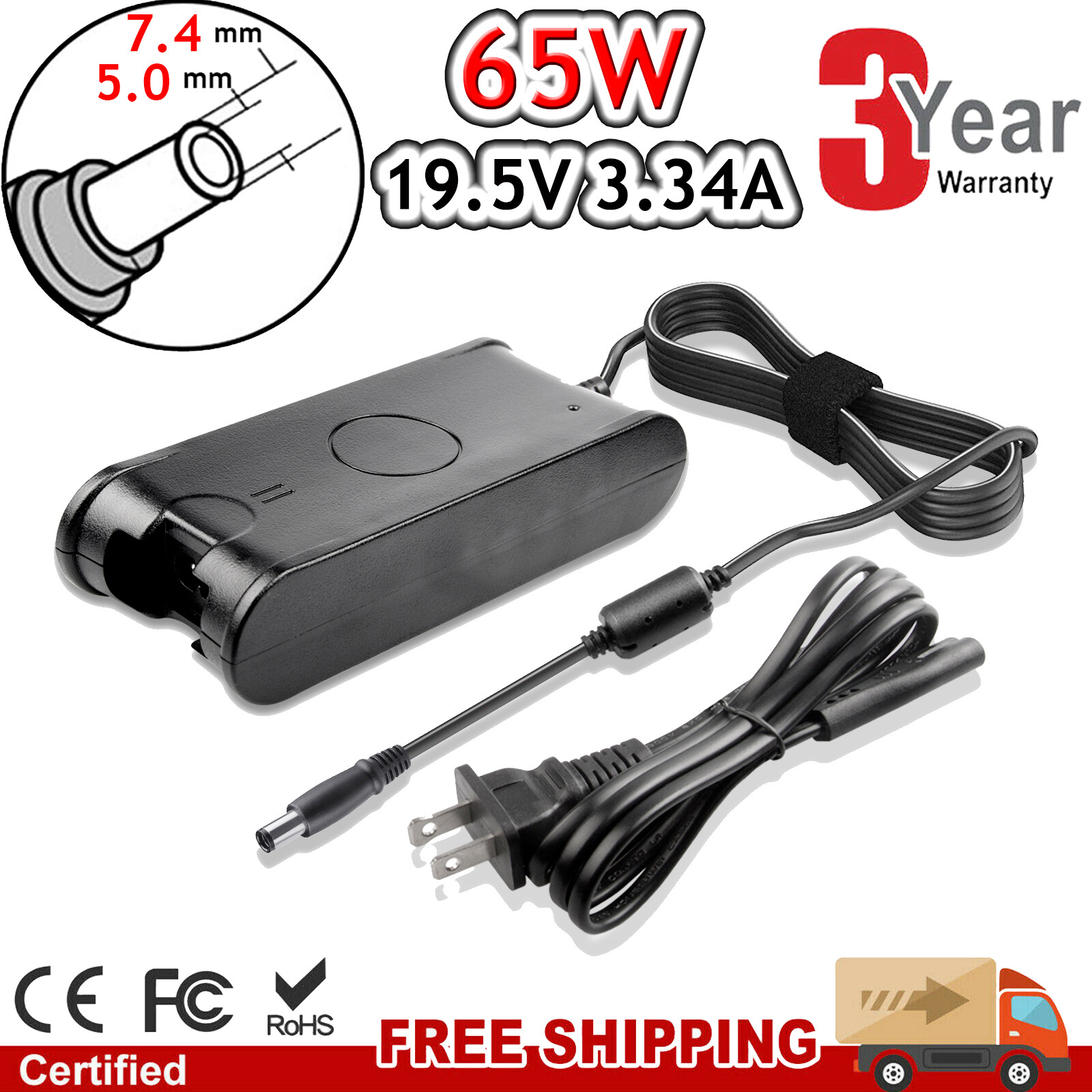 AC Power Adapter Charger for Dell LATITUDE 5480 5580 5490 5590 E5280 ...