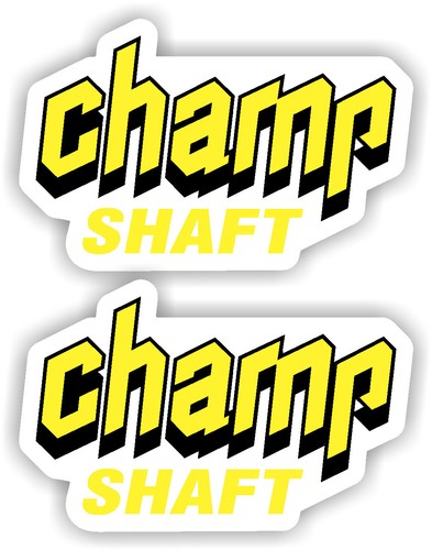 88' - 91' Yamaha Champ Shaft decals Yellow Moto-4 stickers YFM100 Quad ...