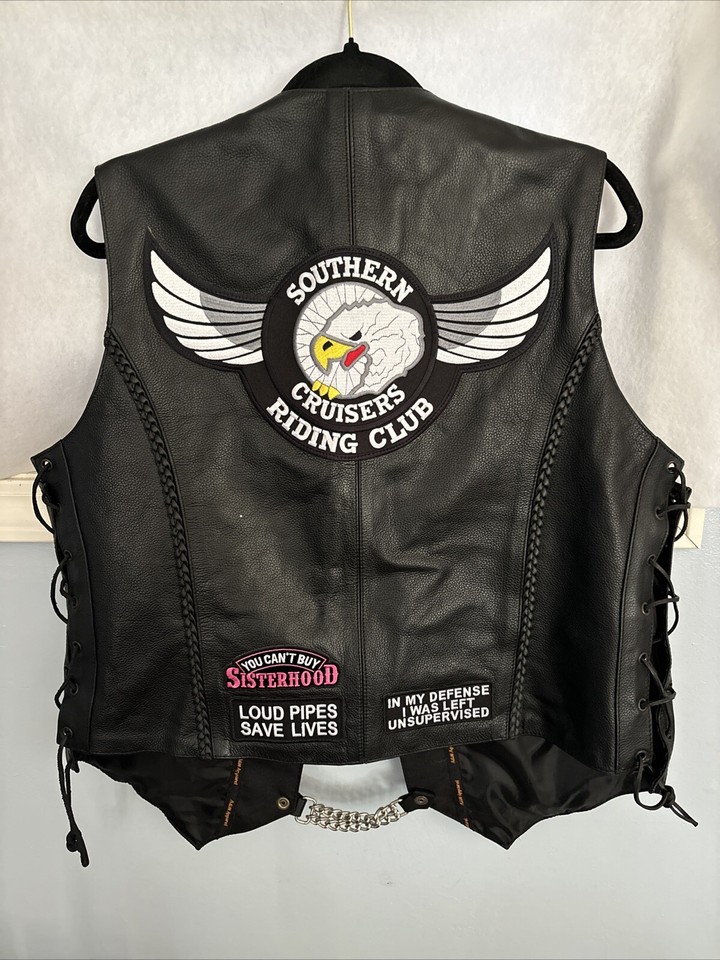 A&H Apparel Leather 2XL Riding Best W/Southern Cruisers Riding Club ...
