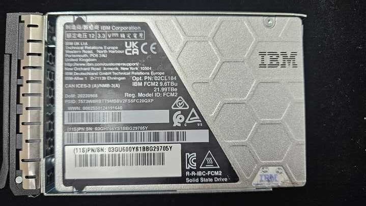 IBM 03GH470 9848-AHS6 2078-AES6 2076-ADS6 03GU600 V7000 G3 9.6 TB NVMe ...
