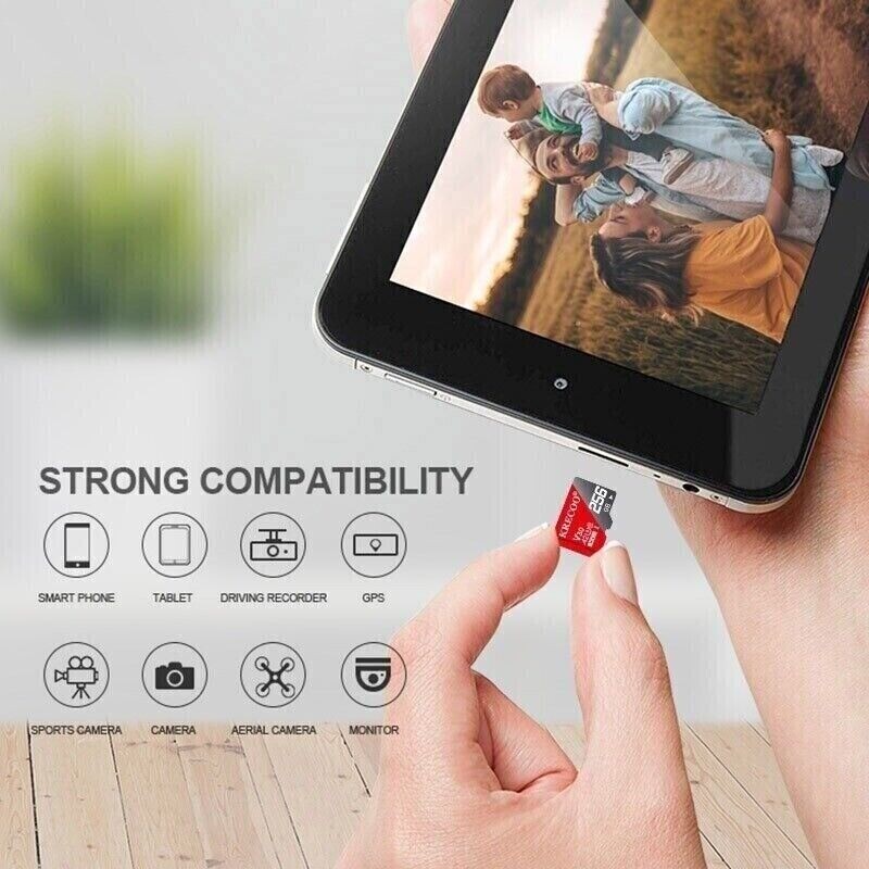 128GB 256GB 1TB Micro SD Card SDHC SDXC Memory Card TF Class 10 with ...