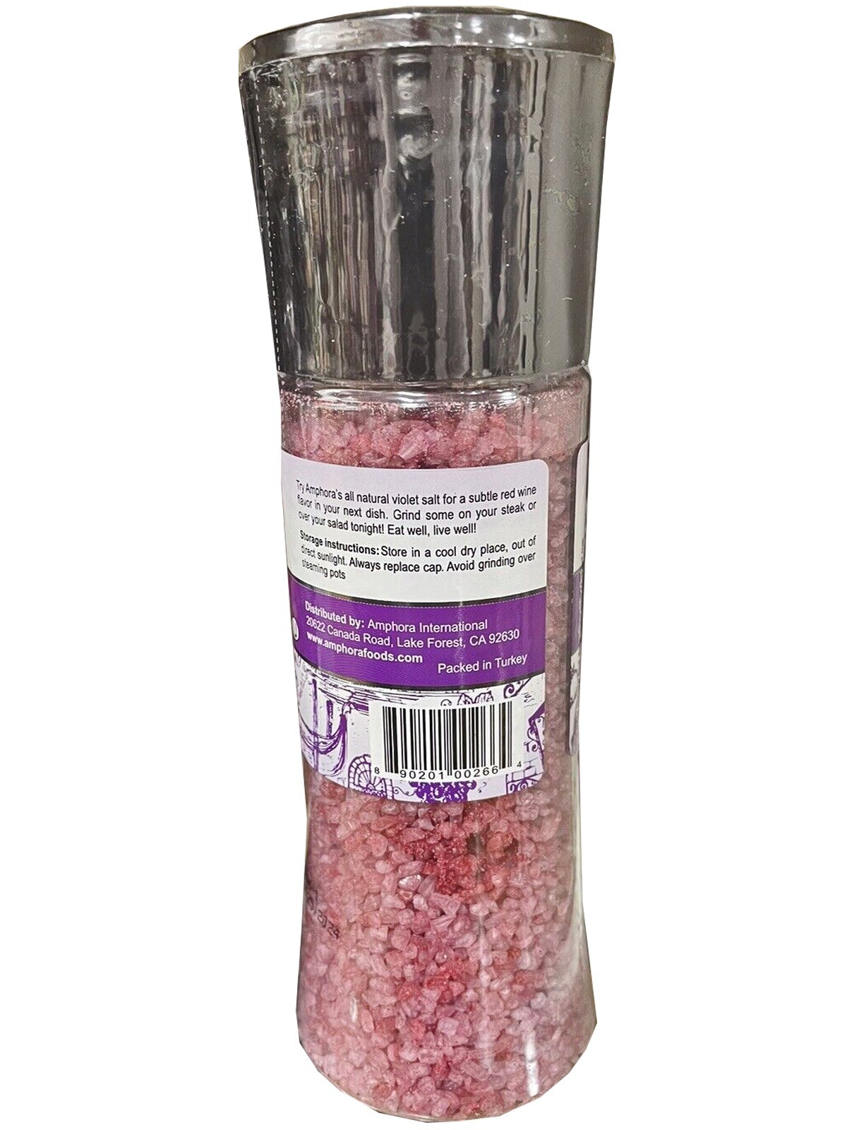 Amphora Purple Violet Sea Salt & Grinder 12.52 oz Artisan Finishing ...
