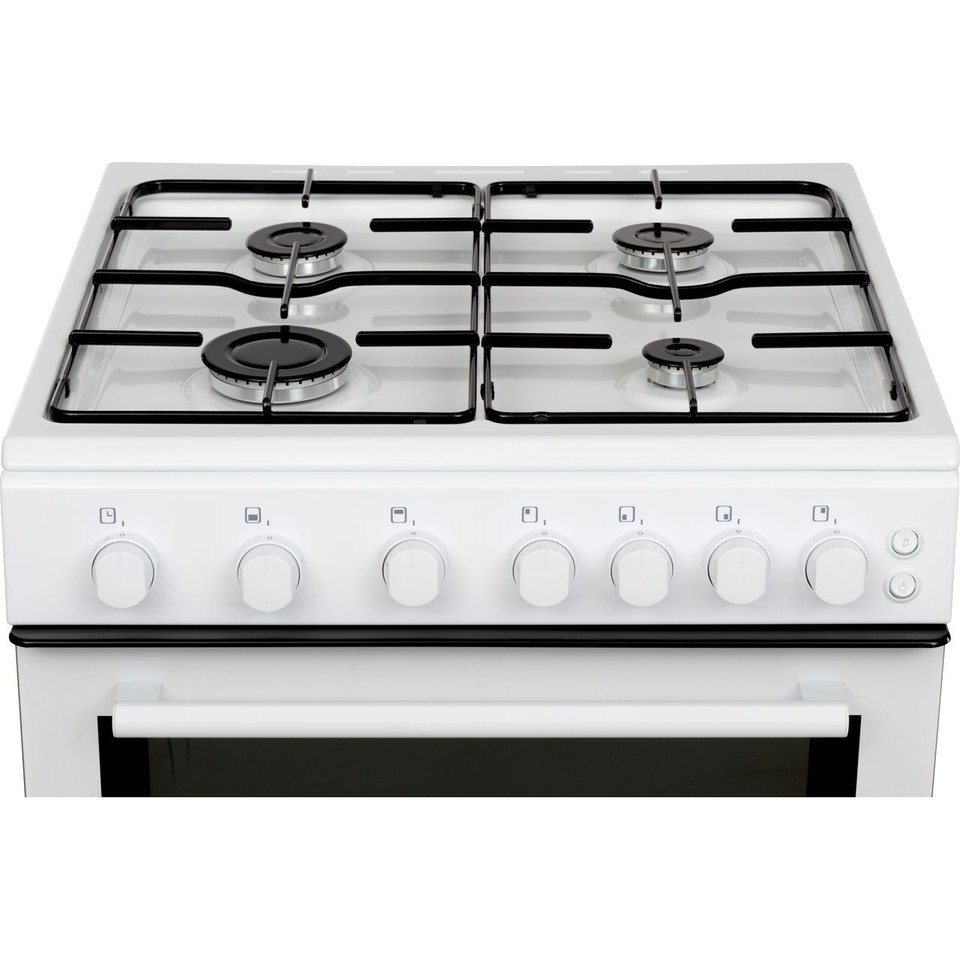Electra TG60W-2 Gas Cooker with Gas Hob 60cm Free Standing White A+ New ...