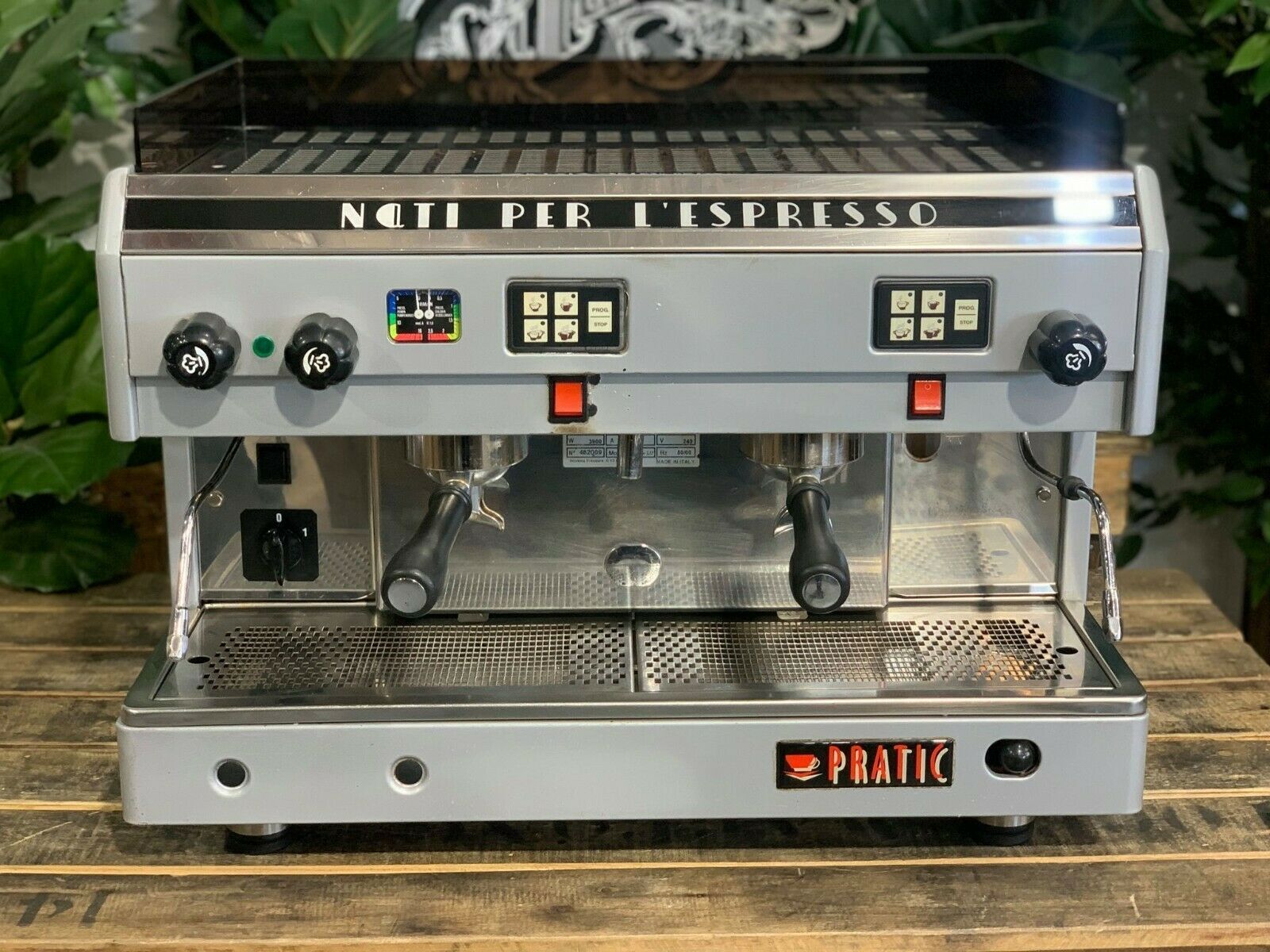 ASTORIA PRATIC 2 GROUP GREY ESPRESSO COFFEE MACHINE COMMERCIAL CAFE ...