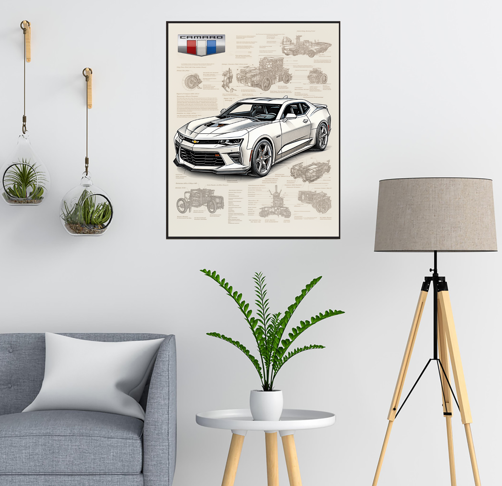 Chevrolet Camaro Poster- Chevrolet Camaro Patent Print, Chevrolet ...